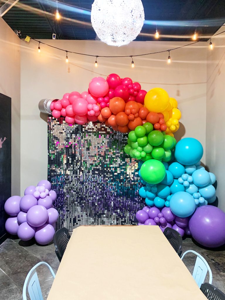 Silver Sequin Wall | Just Peachy