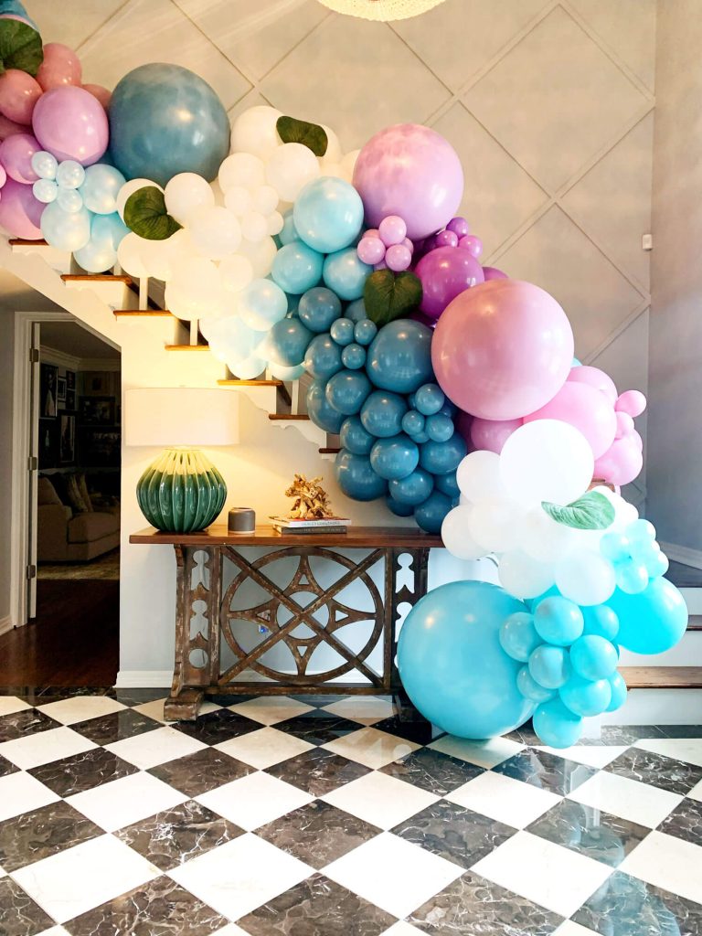 Staircase | Staircase Balloon Arch Event Decor | Just Peachy